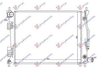 HLADNJAK MOTORA 1.4/1.6i BENZIN (AUTO) (500x380x16) HYUNDAI i20 12-14