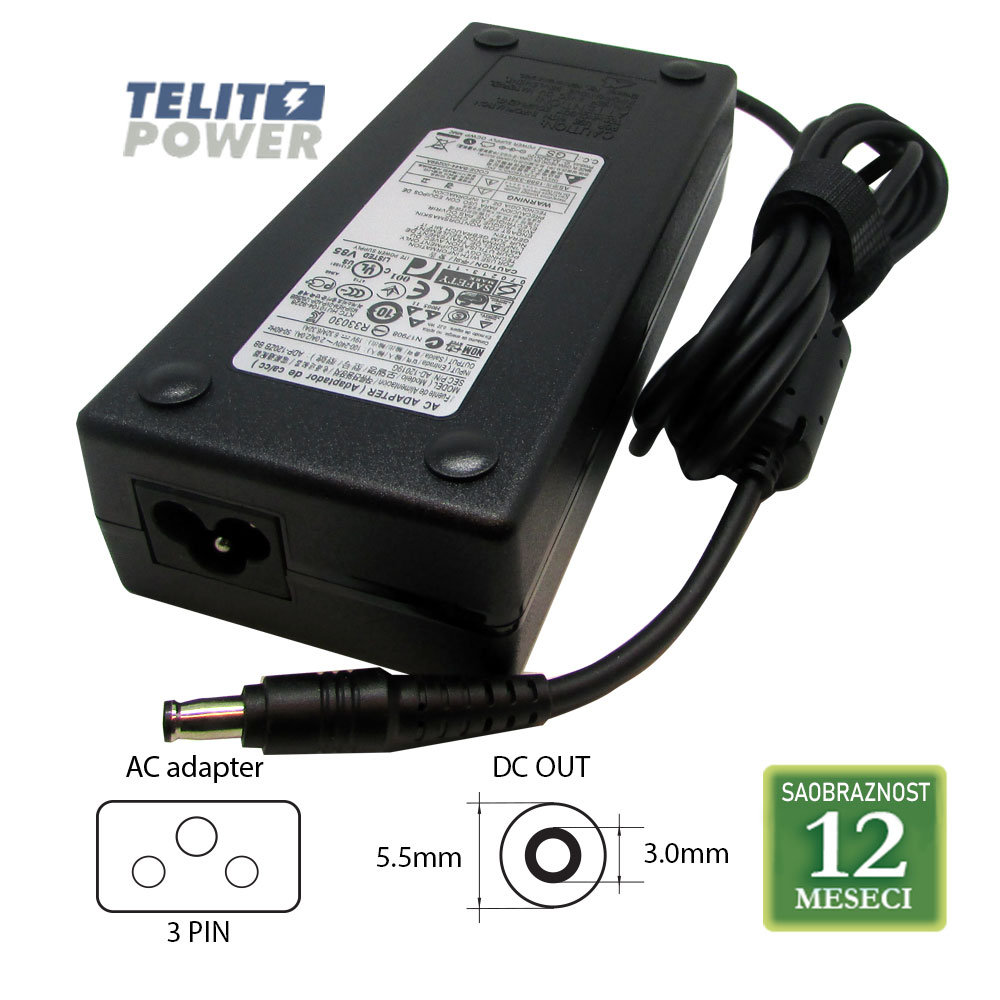 SAMSUNG 19V-6.32A ( 5.5 * 3.0 ) ADP-120ZB BB 120W LAPTOP ADAPTER