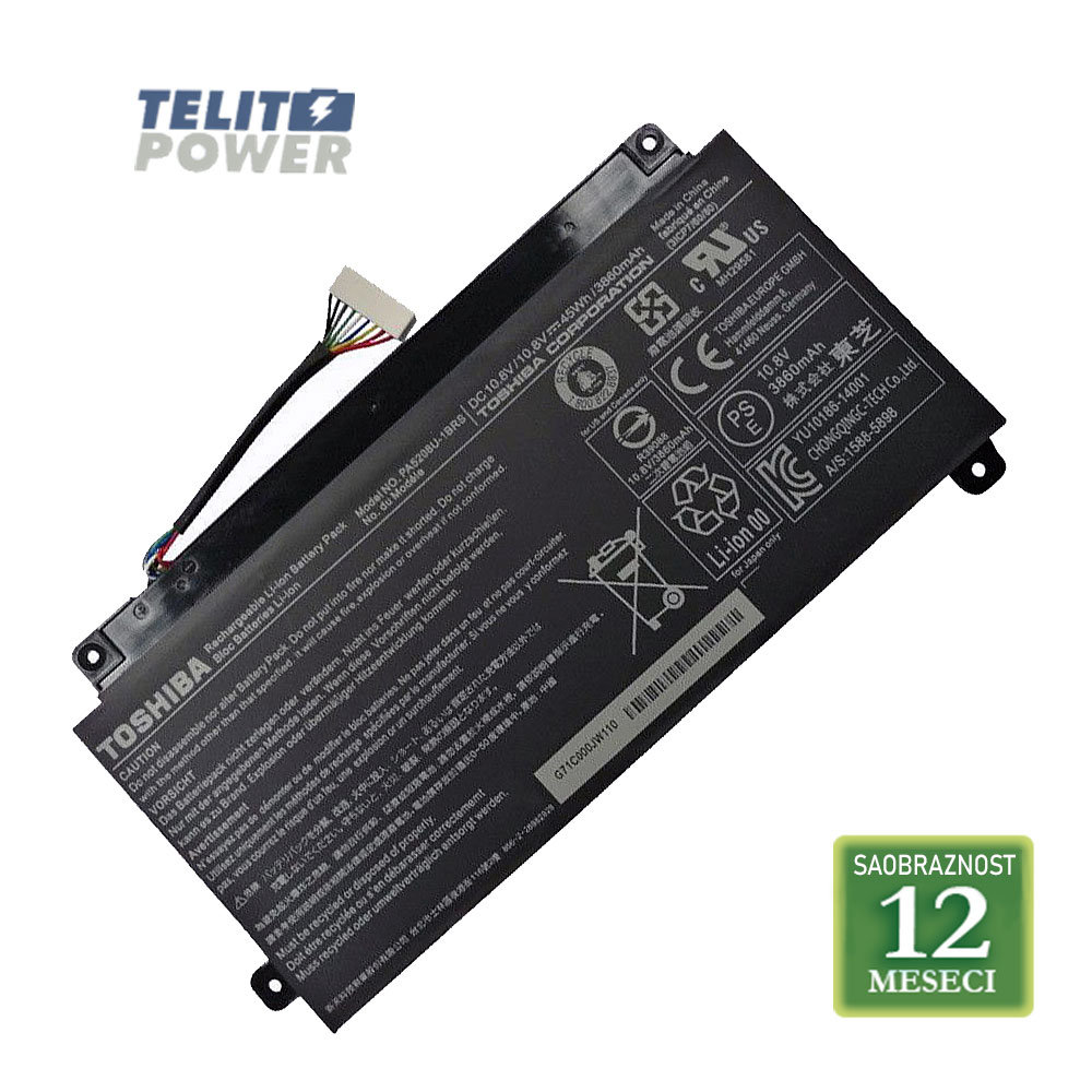 Baterija za laptop TOSHIBA CB30-B / PA5208U-1BRS 10.8V 45Wh / 3860mAh