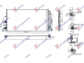 HLADNJAK KLIME BENZIN/DIZEL (690x375x12) FORD FOCUS 18-