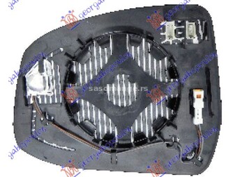 STAKLO RETROVIZORA SA GREJACEM (MRTAV UGAO) (ASFERICNO) FORD MONDEO 11-14