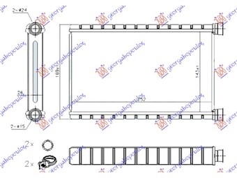 GREJAC KABINE (BR) (143x250x26) (TIP DENSO) BMW X3 (F25) 11-14