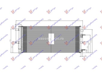 HLADNJAK KLIME BENZIN/DIZEL (670x310x16) FORD MONDEO 14-