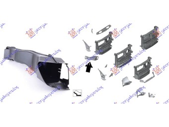 USMERIVAC VAZDUHA PREDNJI PLASTICNI (ZA KOCNICU) BMW X5 (F15) 13-18