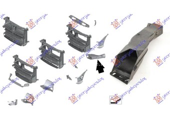 USMERIVAC VAZDUHA PREDNJI PLASTICNI (ZA KOCNICU) (M-SPORT) BMW X5 (F15) 13-18