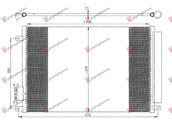 HLADNJAK KLIME 0.9 1.2 1.4 8/16V - 1.3 JTD (51x37) FIAT PANDA NEW 12-