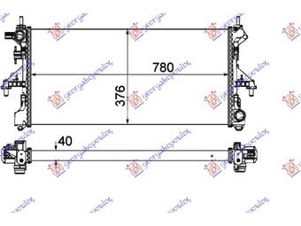 HLADNJAK MOTORA 2.0 JTD + AC (78x37.6x4.0) FIAT DUCATO 14-20