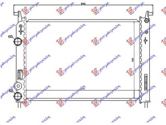 HLADNJAK MOTORA 1.2 BENZIN (52x36x2.5) 00- FIAT ALBEA 02-05