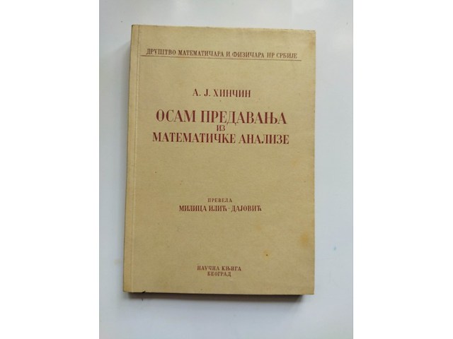 Osam predavanja iz matematičke analize