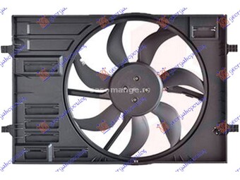 VENTILATOR KOMPLET (BENZIN/DIZEL) (445mm) (4 PIN) AUDI TT 14-18