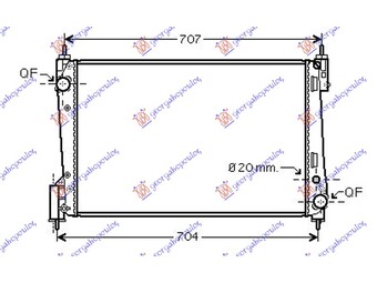 HLADNJAK MOTORA 1.3 JTD-CDTI (62x39.5) 55KW FIAT PUNTO EVO 09-12