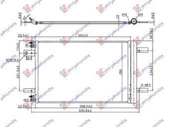 HLADNJAK KLIME BENZIN/DIZEL (525x335x12) CITROEN BERLINGO VAN 19-