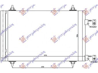 HLADNJAK KLIME BENZIN/DIZEL (525x335x12) CITROEN BERLINGO 15-19