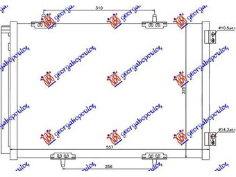 HLADNJAK KLIME BENZIN/DIZEL (55.7x37.5) CITROEN C4 CACTUS 18-