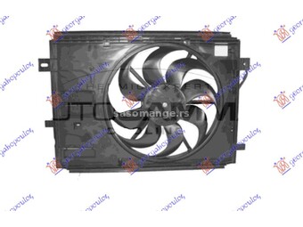 VENTILATOR KOMPLET (1.2 BENZIN - 1.5/1.6 DIZEL) (428mm) (250W) (2 PIN) DS DS7 CROSSBACK 17-