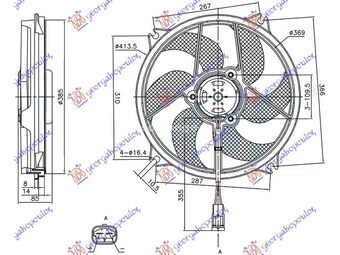 VENTILATOR KOMPLET (BENZIN-DIZEL) CITROEN DS4 11-15