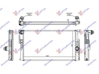 HLADNJAK MOTORA 1.5/1.6/3.0 (118i/120i/125i/135i-M) BENZIN - 2.0 (120d/125d) DIZEL (MAN) (600x334...