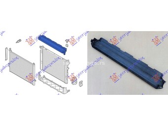 NOSAC HLADNJAKA GORNJI PLASTICNI BMW SERIES 5 (G30/G31) 16-20