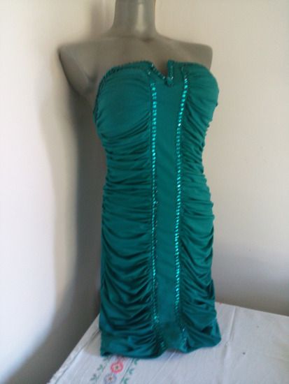 Nova MogSkirt zelena haljina sa cirkonima M
