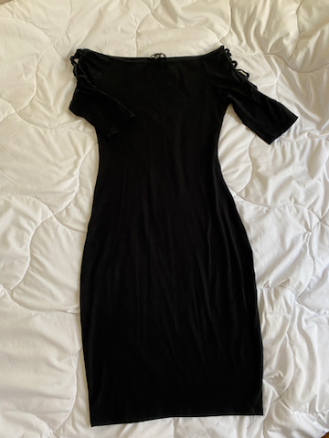 Midi crna haljina