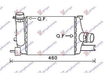 HLADNJAK INTERKULERA 1.2 TCE BENZIN (258x220x64) RENAULT CLIO 13-16