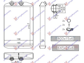 GREJAC KABINE (BR) (210x158x26) RENAULT MASTER/MASCOTT 15-19