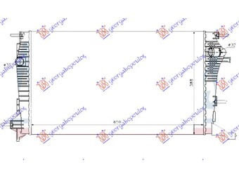 HLADNJAK MOTORA 2.0 16V TCE BENZIN / 1.9/2.0 dCi DIZEL (650x390x26) RENAULT FLUENCE 13-