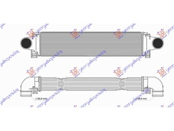 HLADNJAK INTERKULERA 1.5/2.0 BENZIN - 2.0 DIZEL (656x147) VOLVO S80 13-