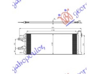 HLADNJAK KLIME 2.2/2.3/3.0 D HDi (71x29.7x16) OPEL MOVANO 21-
