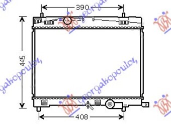 HLADNJAK MOTORA BENZIN 1.33 VVT-I (73/74KW) (350x480) 09-11 TOYOTA YARIS 11-14