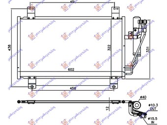 HLADNJAK KLIME 2.0i BENZIN (56.8x32.6x1.2) MAZDA 2 20-22