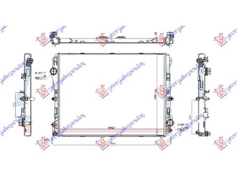 HLADNJAK MOTORA 2.0 BENZIN/HIBRID (MAN/AUTO) (640x502) MERCEDES E CLASS (C/A238) COUPE/CABRIO 16-20