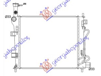 HLADNJAK MOTORA BENZIN (AUTO) (42x37) KIA PICANTO 11-15