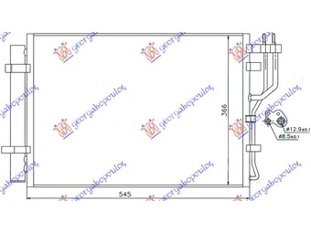 HLADNJAK KLIME BENZIN (50.5x36.6) KIA VENGA 10-