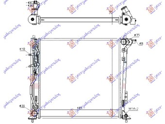 HLADNJAK MOTORA 2.0 CRDi DIZEL (AUTO) (485x465x26) (CESKA) KIA SPORTAGE 18-22