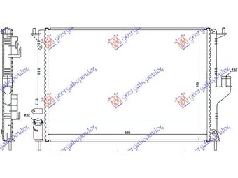 HLADNJAK MOTORA BENZIN/DIZEL (58x40) DACIA LOGAN-MCV 08-12