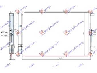 HLADNJAK KLIME 1.6 BENZIN (575x380x12) KIA SOUL 11-13