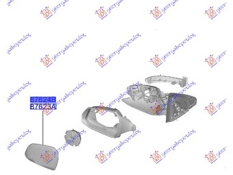 STAKLO RETROVIZORA (KONVEKSNO) (O) HYUNDAI i10 19-