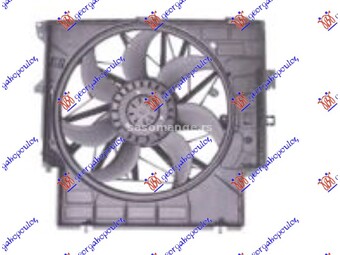 VENTILATOR KOMPLET (1.6/2.0 BENZIN - 2.0 DIZEL) (495mm) (400W) (3 PIN) BMW X4 (F26) 14-18