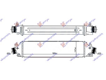 HLADNJAK INTERKULERA 2.0 JTD DIZEL (580x150x80) ALFA ROMEO GIULIETTA 10-