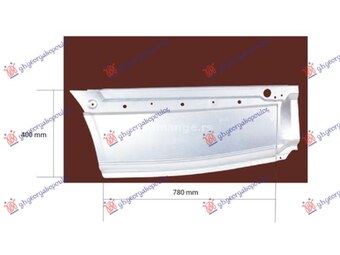 KRAJ ZADNJEG BLATOBRANA (ZADNJI DEO) (4300mm) VW CRAFTER 06-17