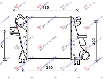 HLADNJAK INTERKULERA 2.2 DCI (305x295x62) 05-07 NISSAN X-TRAIL 01-14