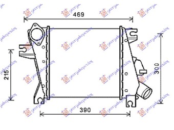 HLADNJAK INTERKULERA 2.2 DCI (305x295x62) 03-05 NISSAN X-TRAIL 01-14