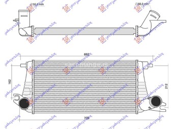 HLADNJAK INTERKULERA 1.6 SX JCW BENZIN (510x261) MINI COOPER/ONE (R56) 06-11