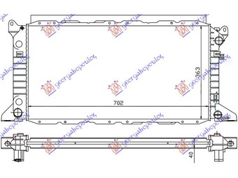 HLADNJAK MOTORA 2.0 BENZIN (+AC) (70x36x42) FORD TRANSIT 95-00