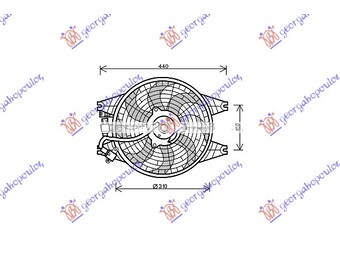 VENTILATOR KOMPLET (BENZIN/DIZEL) KIA SORENTO 02-09