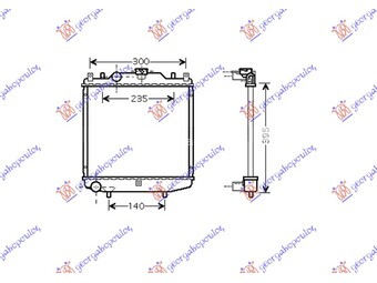 HLADNJAK MOTORA (325x333x32) SUZUKI ALTO 95-03