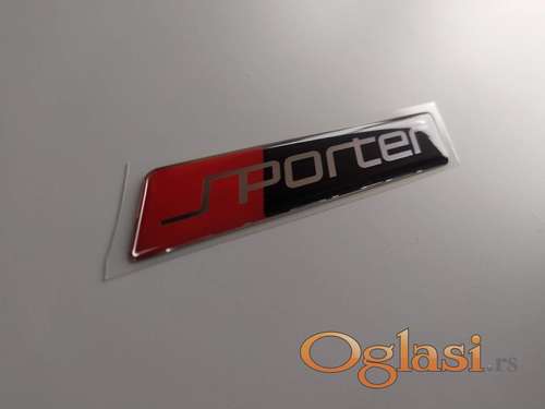 Sporter stiker oznaka