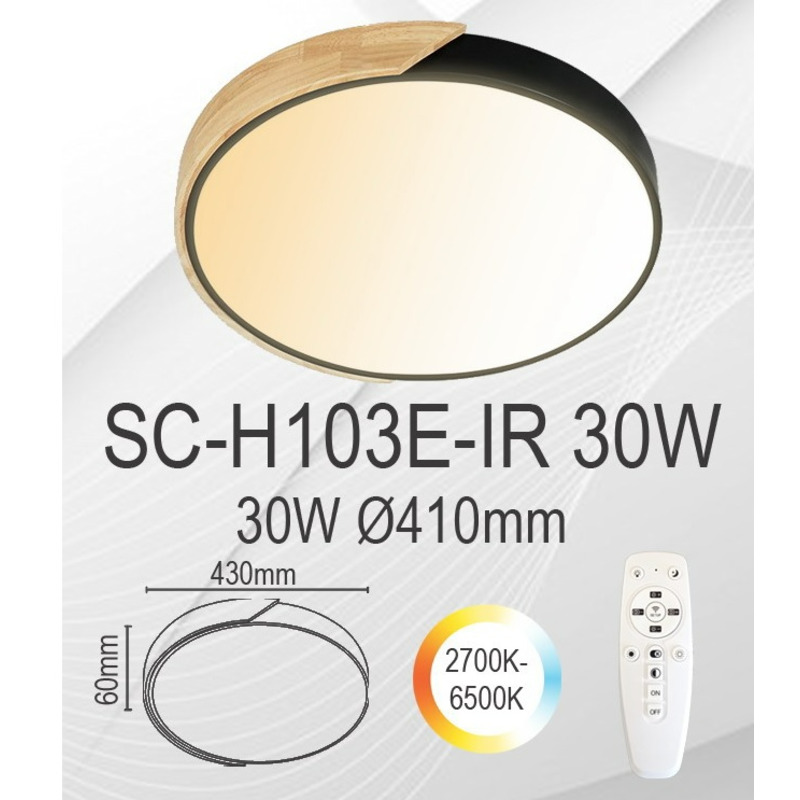 SC-H103E-IR 30W PLAFONJERA BK DRVO XENON LIGHT