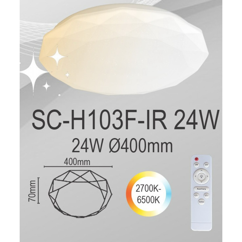 SC-H103F-IR PLAFONJERA 24W DIJAMANT XENON LIGHT